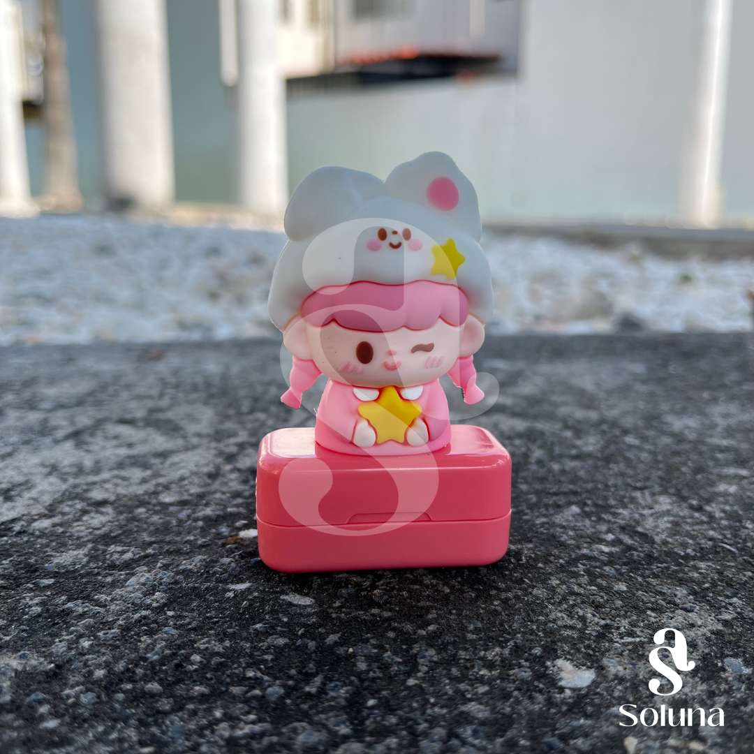 Sello Profesional Muñequita Rosa | Sello Médico Autoentintable | Soluna